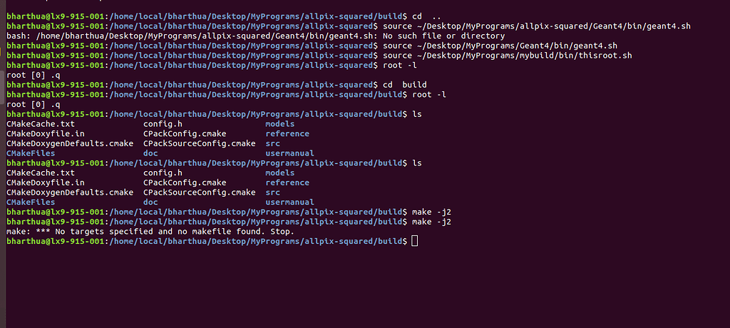 Help regarding Allpix squared installation - Issues - Allpix Squared Forum